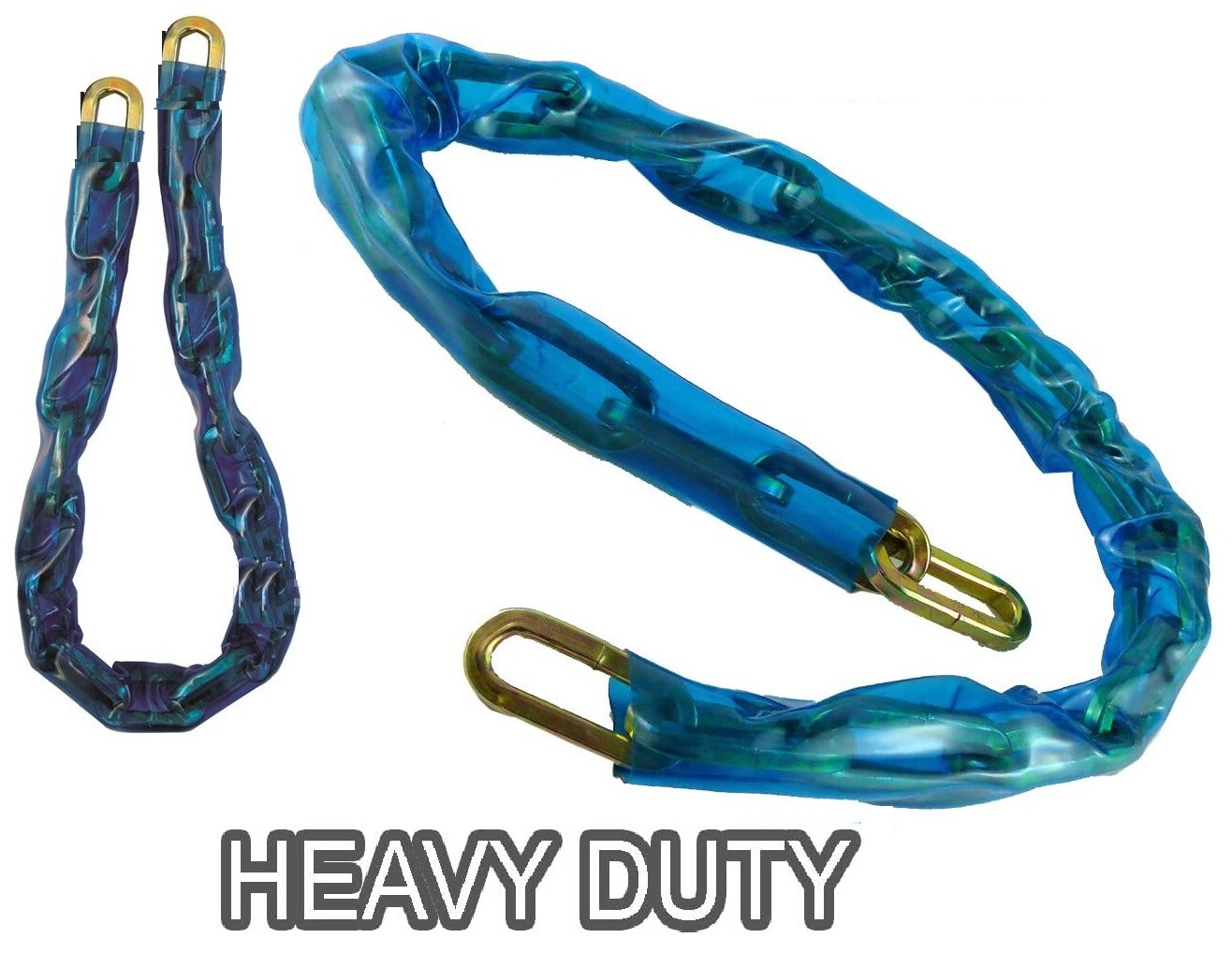 HEAVY DUTY 36" LINK CHAIN SLEEVED FOR MOTORBIKE BIKE CYCLE SECURITY ...
