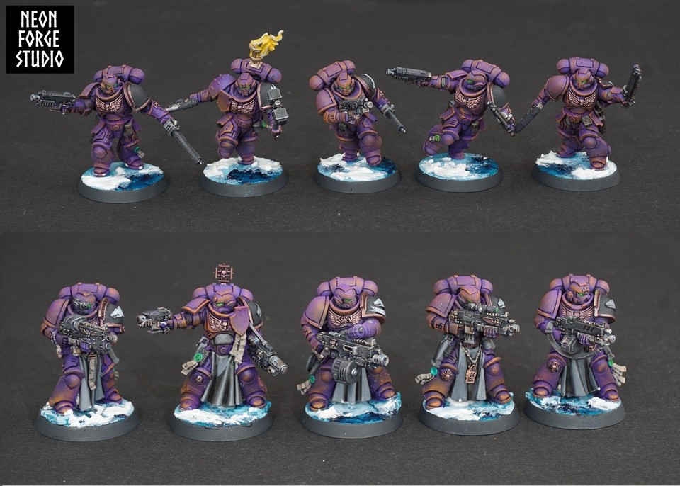 WH40K Space Marines Army Commission Salamanders Dreadnought Eradicators ...