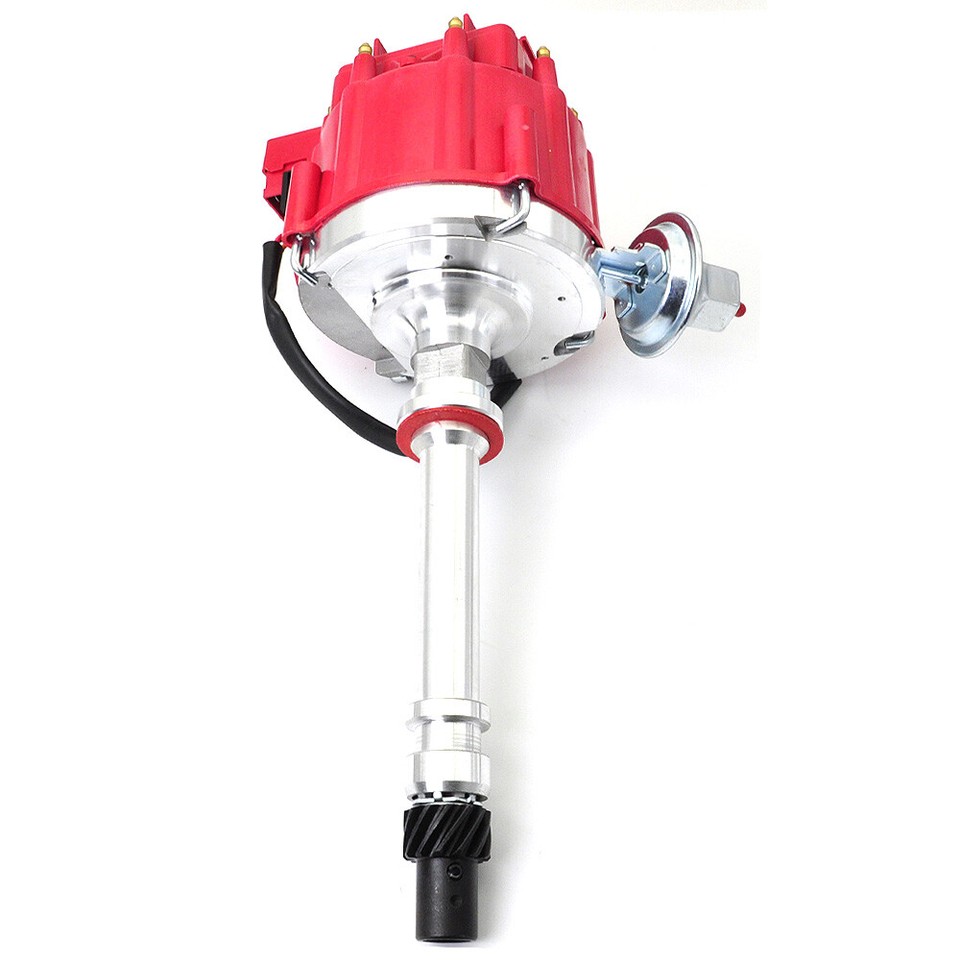 GM08 HEI Distributor & Wire & Spark Plug for Chevy 350 454 SBC BBC w ...