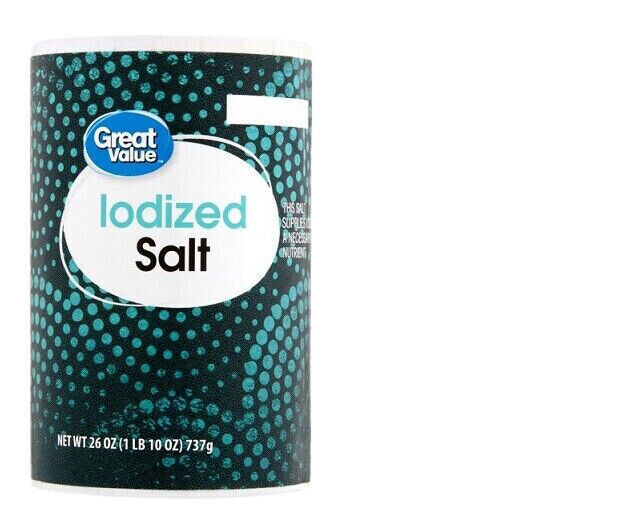 Great Value Iodized Salt - 26 oz for sale online | eBay