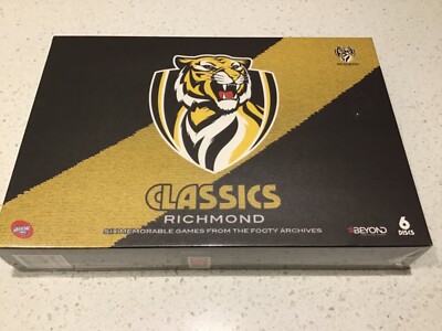 RICHMOND TIGERS 6 SET DVD, AFL ,NEW SEALED ,FOOTBALL,PREMIERS CHAMPIONS ...
