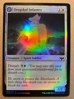 MTG 1x FOIL Drogskol Infantry Innistrad: Crimson Vow Magic the ...