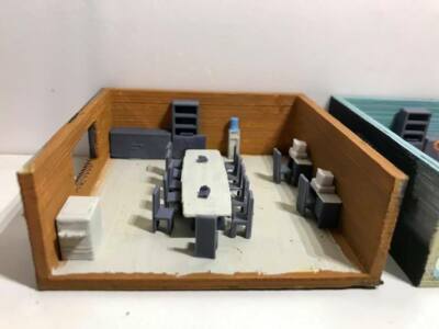 Ho 1/87 Scale Meeting Room Office Furniture Set | eBay