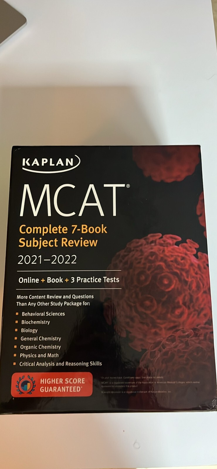 Kaplan MCAT Complete 7-Book Review 2021-2022 (noteboard + quicksheets ...