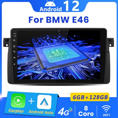6+128G Android 12 Car Radio Stereo GPS Head Unit CarPlay 4G For BMW 3 ...