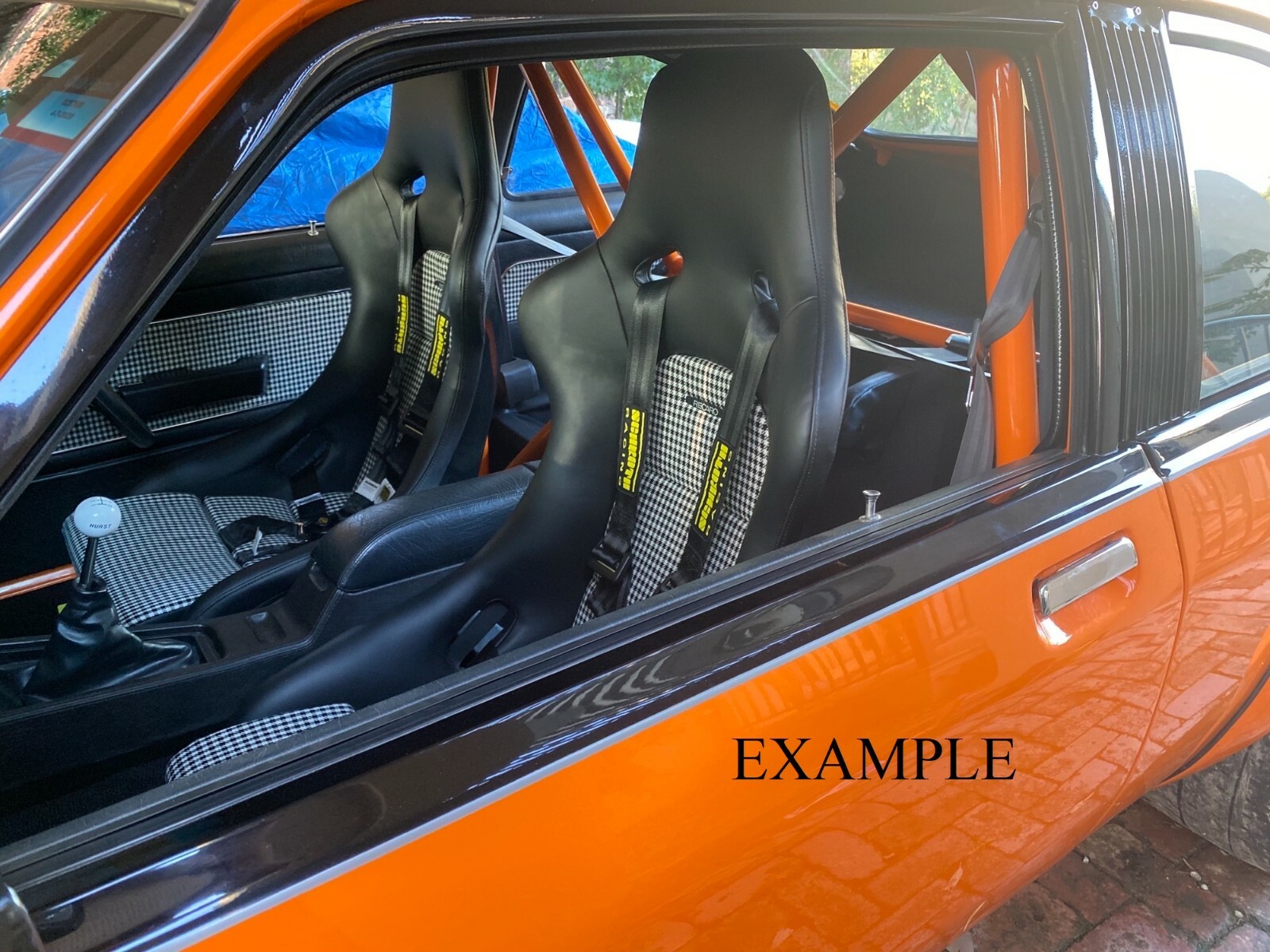 RECARO CLASSIC POLE POSITION SEAT, REAL LEATHER / PEPITA FABRIC, BRAND ...