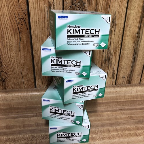 5 Pack Kimtech Science Brand KimWipes Delicate Task Wipers 280 Each New ...