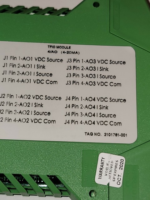 ABB 2100415-005 TFIO Analog Output 4 Channel 4-20MA for sale online | eBay