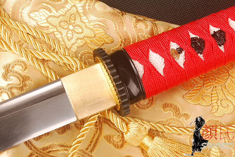 Red Ninja Sword Sharp 1095 Carbon Steel Japanese Unokubitsukuri ...
