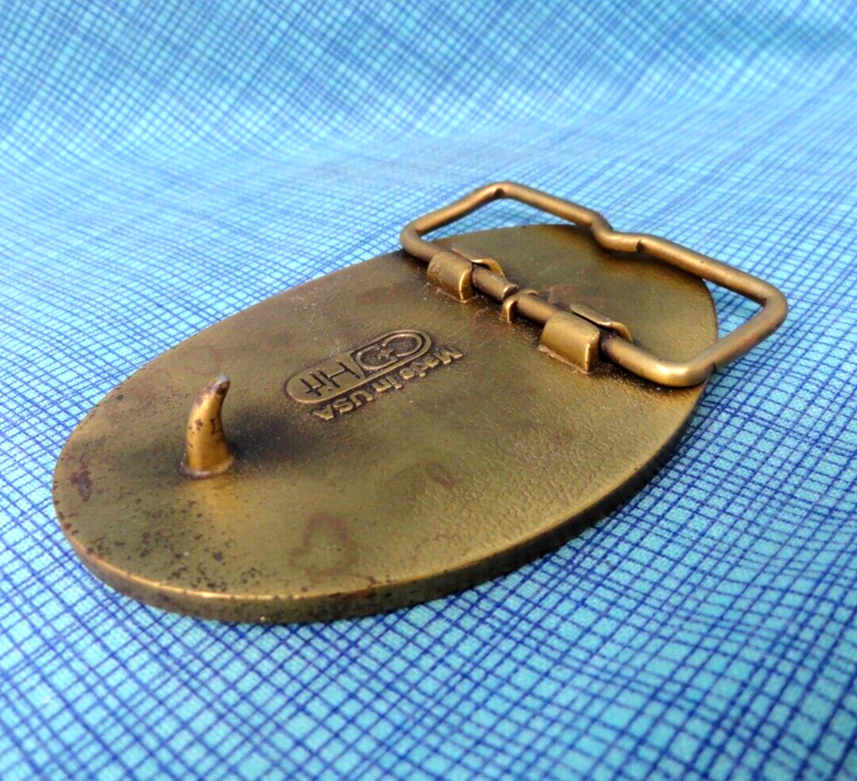 Brunner Canada Promo Belt Buckle Mining Construction Tools Vtg 70s CD ...