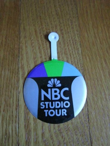 Vintage NBC Studio Tour Button Collectible TV Souvenir Pin Pinback FREE ...