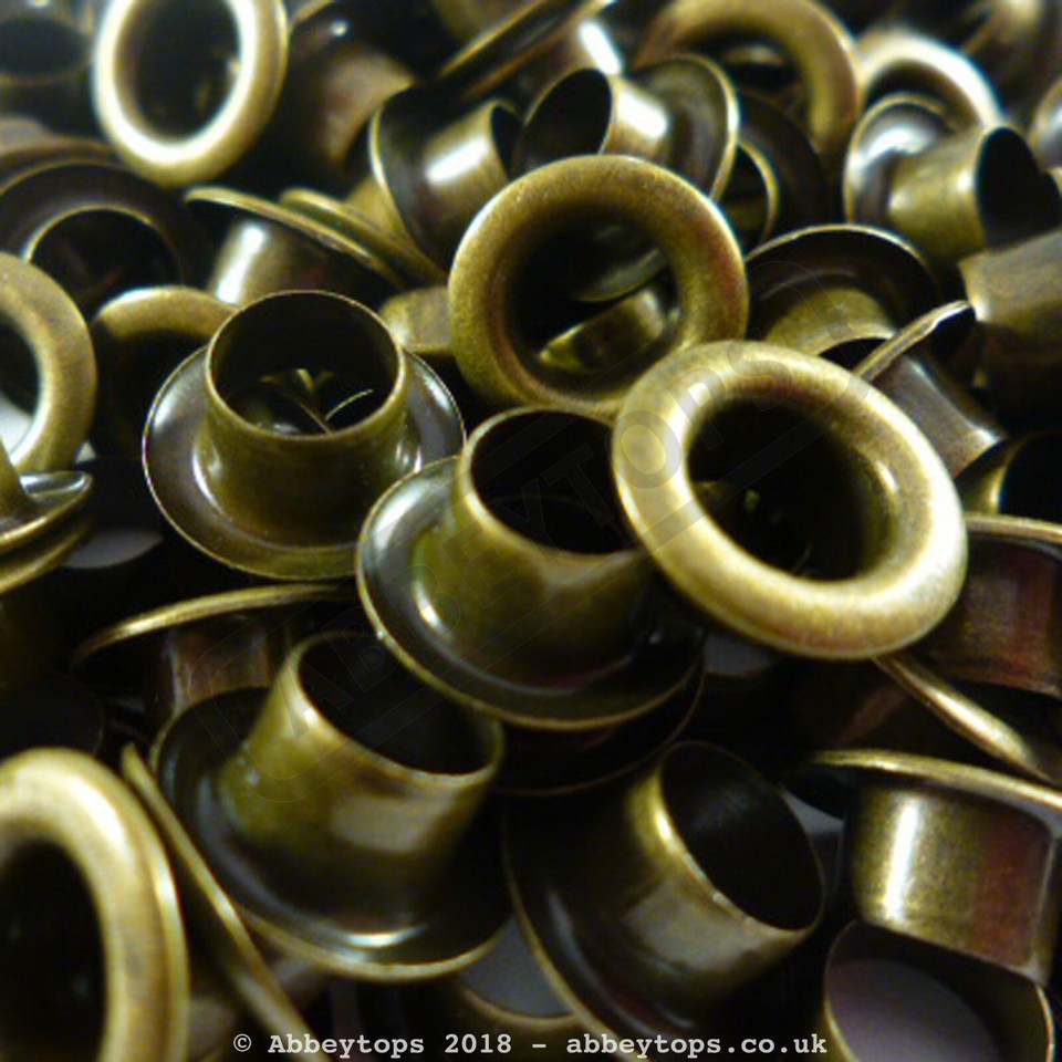 Craft Eyelets 100pcs Brass Eyelets With Washers - Sizes 3mm To 12mm For ...