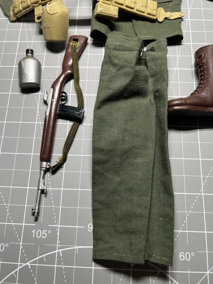 Vintage Action Man US Machine Gunner Part Uniform - Please Read ...