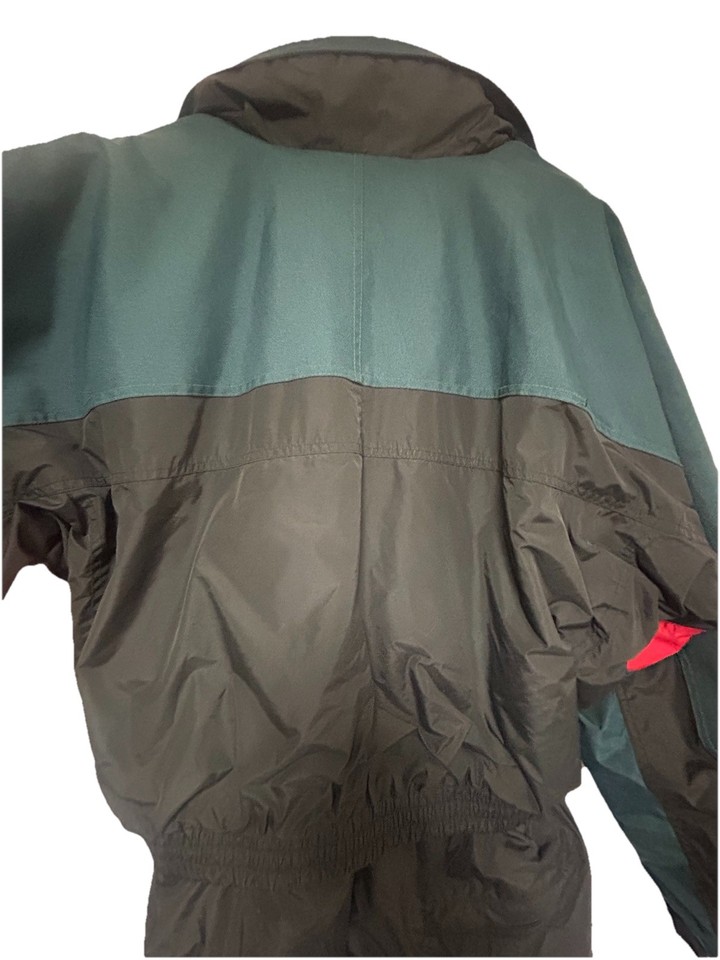 Columbia Snowsuit One Piece Ski Suit Snow Bib Vintage 90s Colorblock ...