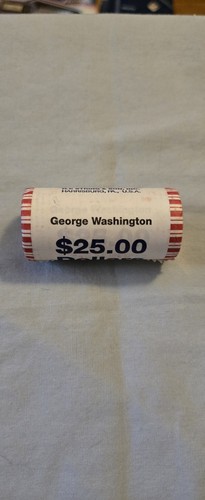U. S. Mint wrapped Roll of 25 George Washington Presidential $1 coins ...