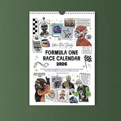 F1 Scrapbook Race Calendar 2026: Ultimate Formula 1 Fan Wall Calendar ...