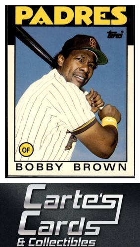 Bobby Brown 1986 Topps Tiffany #182 San Diego Padres | eBay