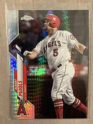 Albert Pujols 2020 Topps Chrome PRISM Refractor SP Parallel Card. LA ...