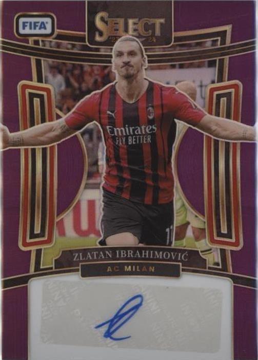 2023-24 Panini Select FIFA - Signatures Zlatan Ibrahimovic #S-ZI Purple ...