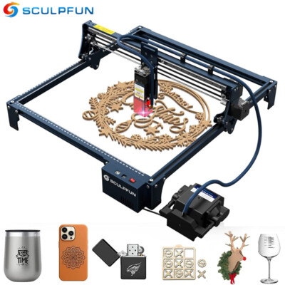 SCULPFUN S30 5W Laser Engraving Machine w/ Automatic Air-assist System ...