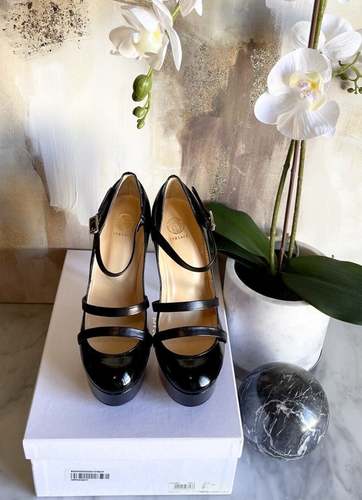 Versace pumps scarpe donna décolleté in pelle vernice nero tacchi ...