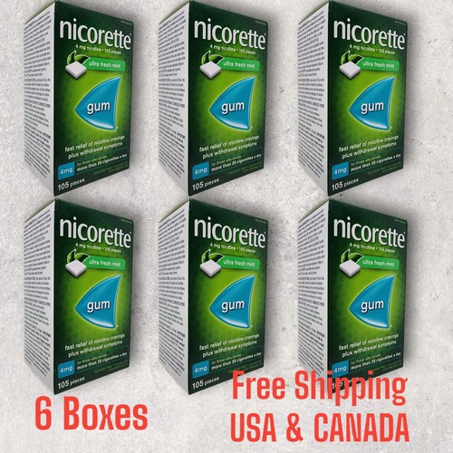 Nicorette Gum Fresh Mint 4mg 630 pieces Total Quit Stop Smoking Aid | eBay