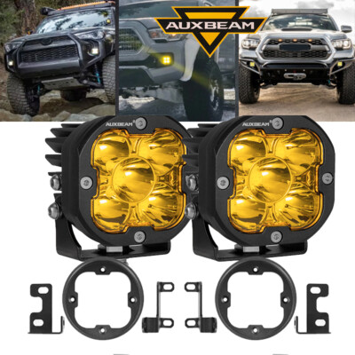 AUXBEAM Bumper 3"inch LED Fog Lights Spot Pods For Toyota Tacoma Tundra ...