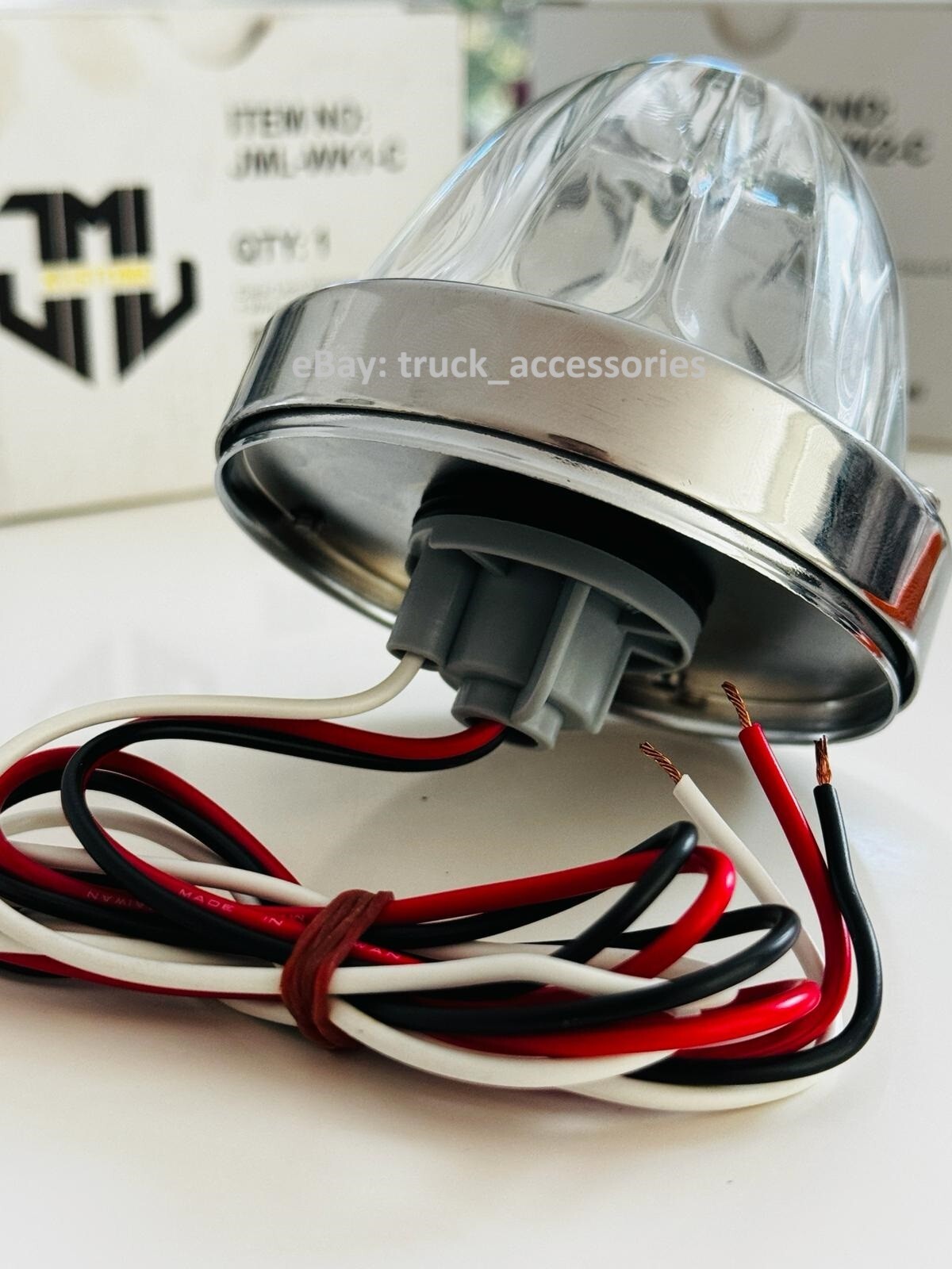 New 1157 2nd GEN JML Watermelon Clear Glass Lens Flush Mount KIT - 3 ...