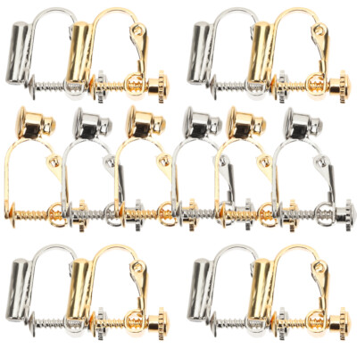 12 Pairs Earring Conversion Kits Clip Adapter Man Converter Converters ...