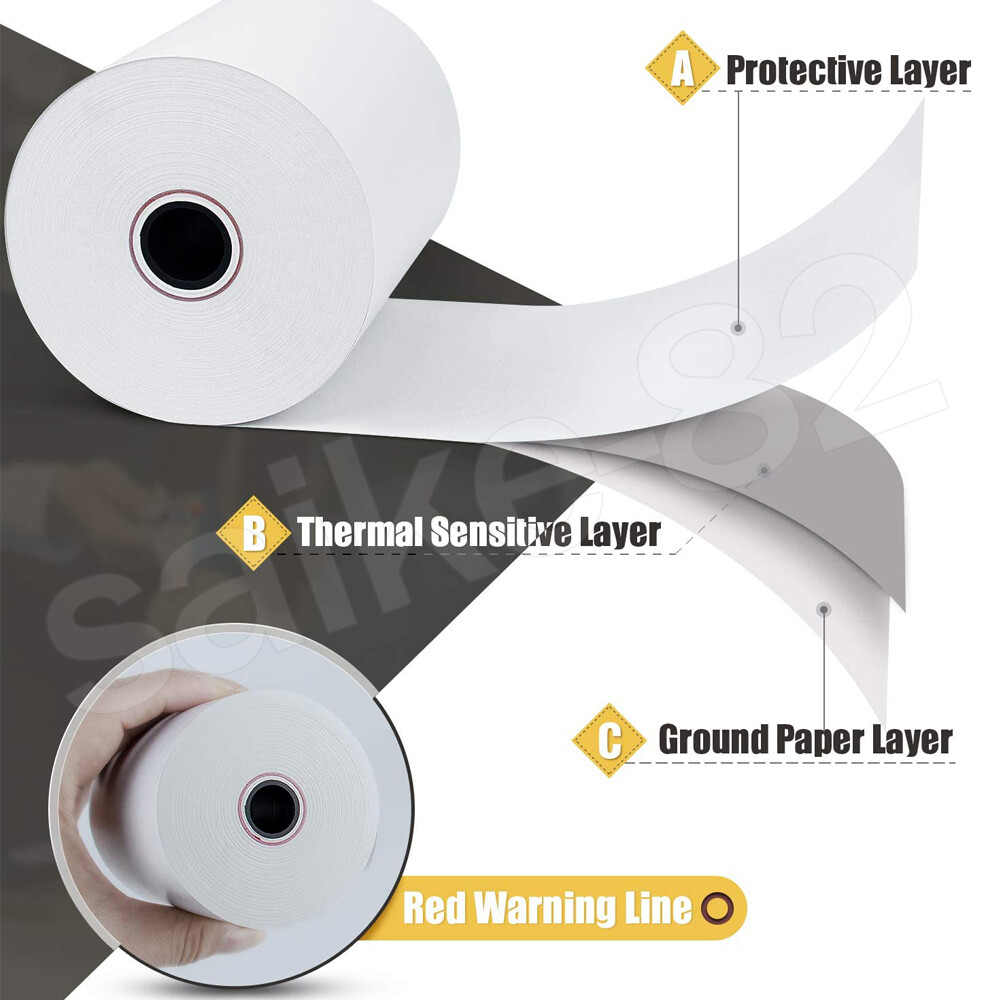 80x80mm Premium EFTPOS Thermal Paper POS Credit Card Cash Register ...