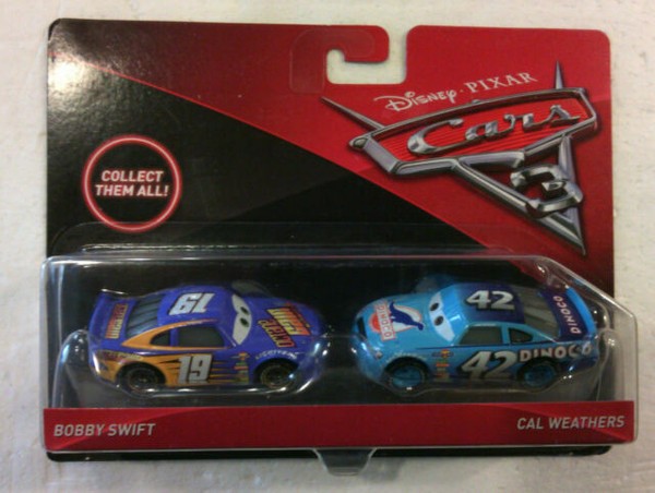 Disney Pixar Cars 3 Bobby Swift & Cal Weathers 2 Pack. . for sale ...