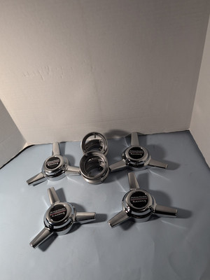 4 AMERICAN RACING 200'S T70 DAISY 3 BAR SPINNERS WHEELS 2 1/2 W BLACK ...