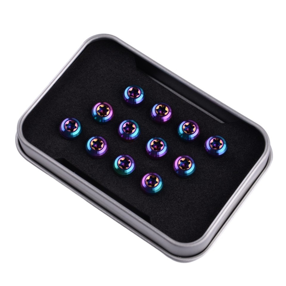12Pcs Titanium Front Rear Brake Disc Rotor Bolt Screw for Mountain Bike ...