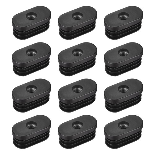 12Pcs 1.57"x0.79" Caster Insert with Thread, Oval M8 Thread for ...