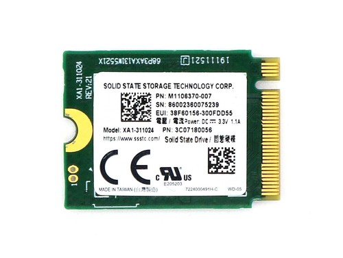1TB Lite-On SSSTC M.2 2230 NVMe PCIe 4.0x2 SSD Solid XA1 XA2 CH ...