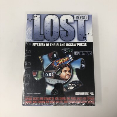LOST TV SHOW Mystery of the Island The Numbers 3 of 4 1000 Pc Jigsaw ...