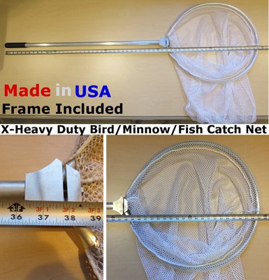 Catch Net Fish Dip Minnow Seine Chicken w/ X-Heavy Duty 18" Diameter ...