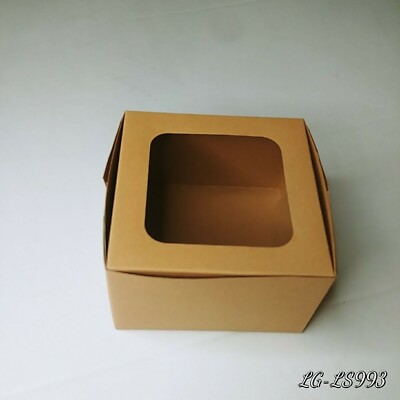 Bakery Take Out Containers 4x4 cardboard boxes desert box. 25 pack. (E ...