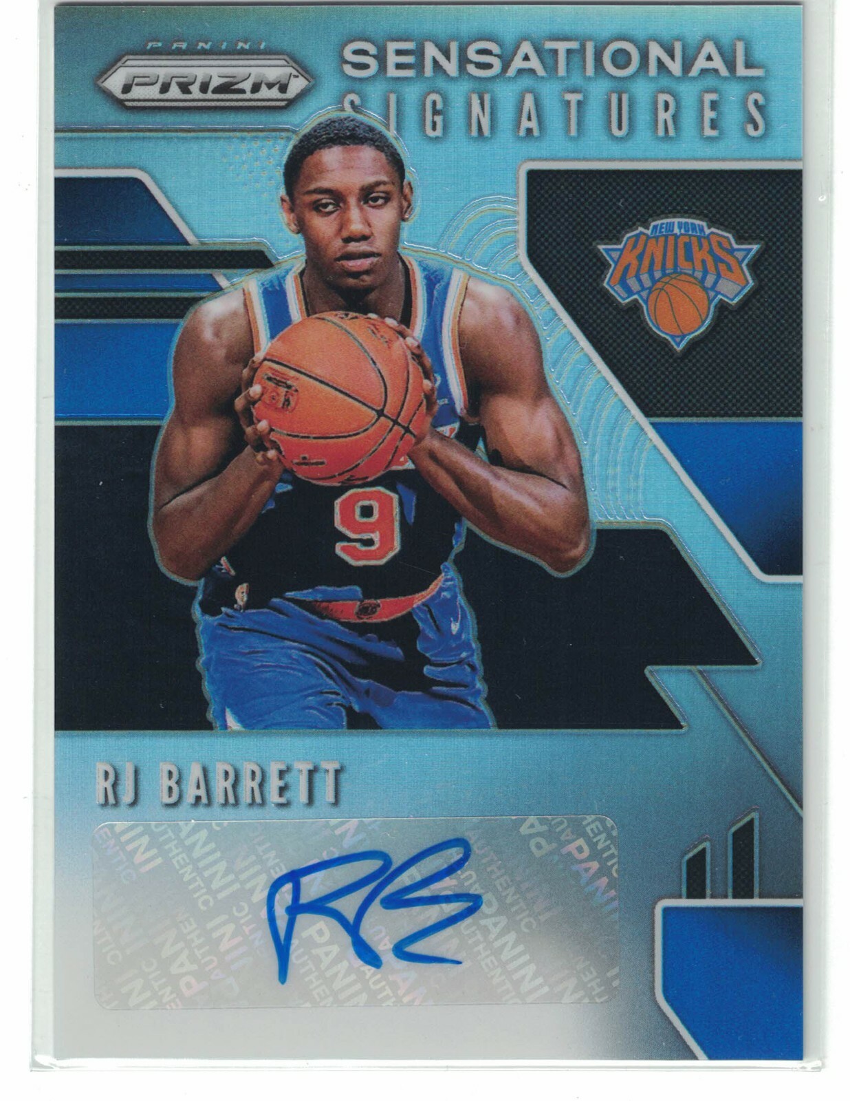 2019 Panini Prizm Silver Refractor RJ Barrett Rookie Autograph Card ...