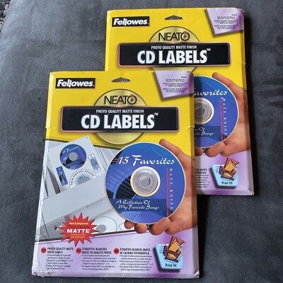 Fellowes Neato Matte White CD Labels 99941 New Open Package 160 CD ...