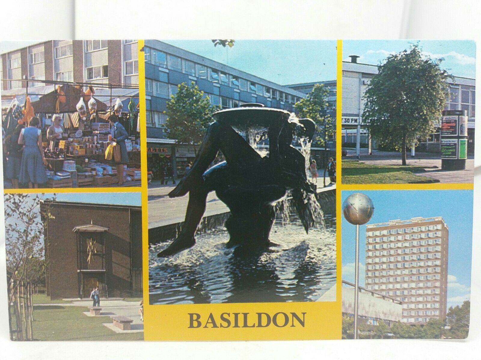 Basildon Town Centre Fountain Market Towngate Theatre DSS Building ...
