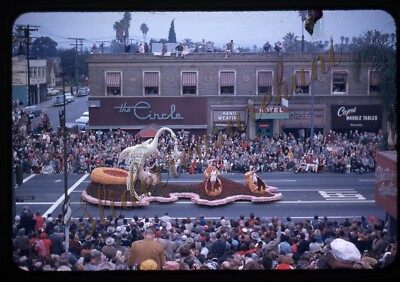 Pasadena Rose Bowl Parade Float 35mm Slide 1950s Red Border Kodachrome ...