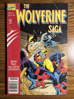 WOLVERINE SAGA 2 NEWSSTAND JACKSON BUTCH GUICE COVER MARVEL COMICS 1989 ...