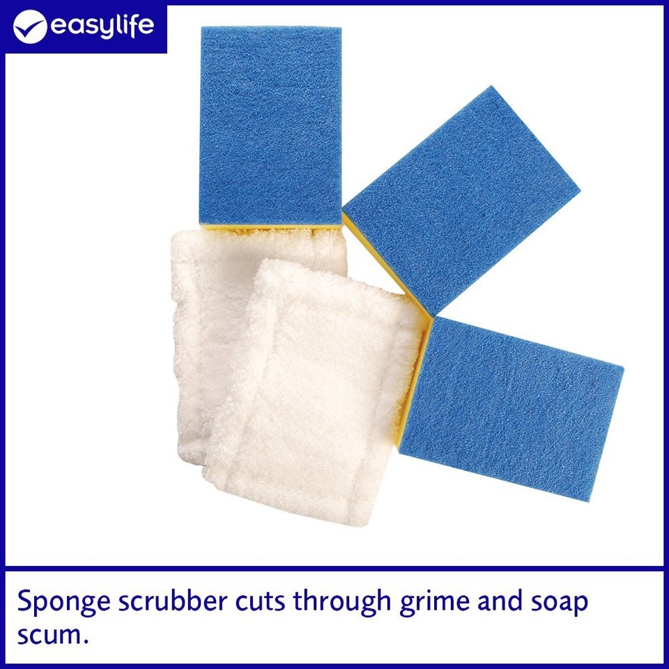 Easylife Telescopic Bathroom Cleaner, Long Reach Cleaning Sponge With ...