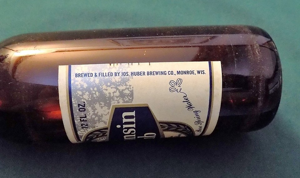 WISCONSIN CLUB BEER BROWN GLASS EMPTY 12 OZ RETURNABLE BOTTLE VINTAGE ...