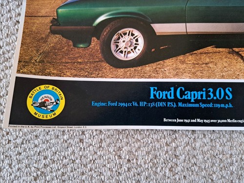 Official Ford Capri 3.0s Showroom Poster From 1980 | eBay