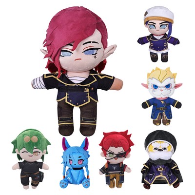 League of Legends LOL Arcane Jinx/Shieda Kayn/Ezreal/Vi Doll Plushie ...