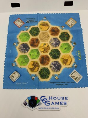 Catan Board Game Promo - Microfiber Glasses Cleaning Cloth Catan Map ...