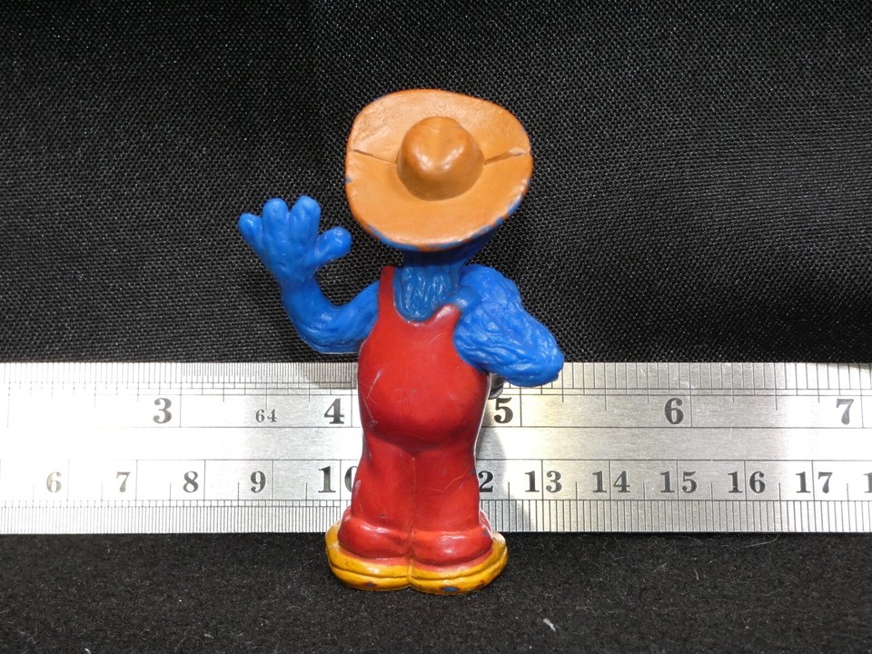 Grover Farmer Bucket Red Overalls Sesame Street PVC JHP Figure Cake ...