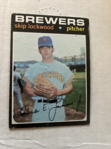 1971 Skip Lockwood Milwaukee Brewers Topps Baseball Card #433 | eBay